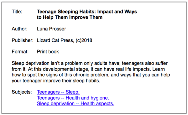Introduction to Subject and Keyword Headings - EasyBib Blog