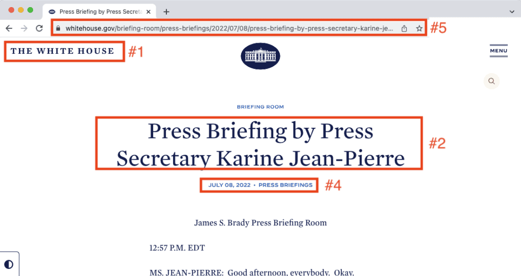 How To Cite A White House Press Briefing In APA MLA Or Chicago EasyBib